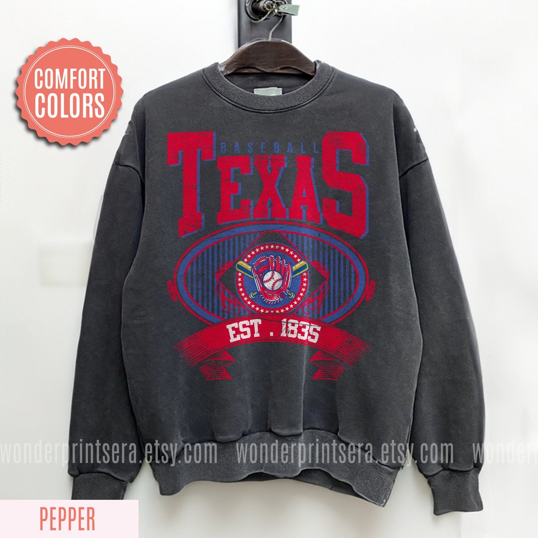 Texas Ranger Vintage Style Comfort Colors Sweatshirt, Retro Texas ...
