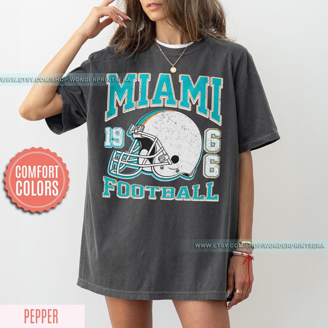 Miami Football Vintage Style Comfort Colors T-shirt, Retro Miami ...