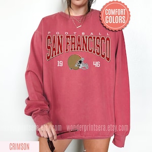 San Francisco Football Vintage Style Comfort Colors Sweatshirt, San ...