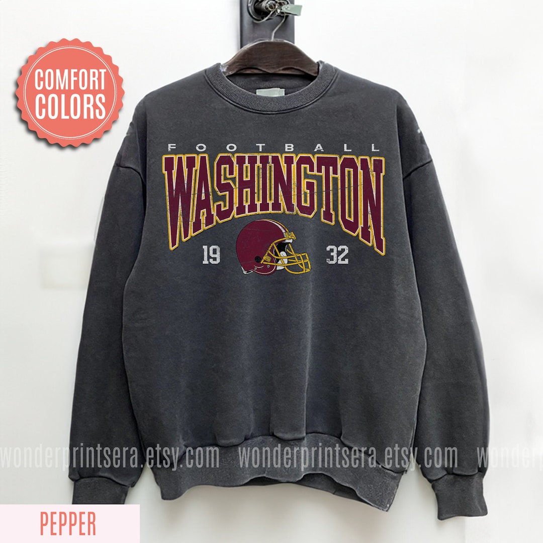 Washington Football Vintage Style Comfort Colors Sweatshirt,washington ...