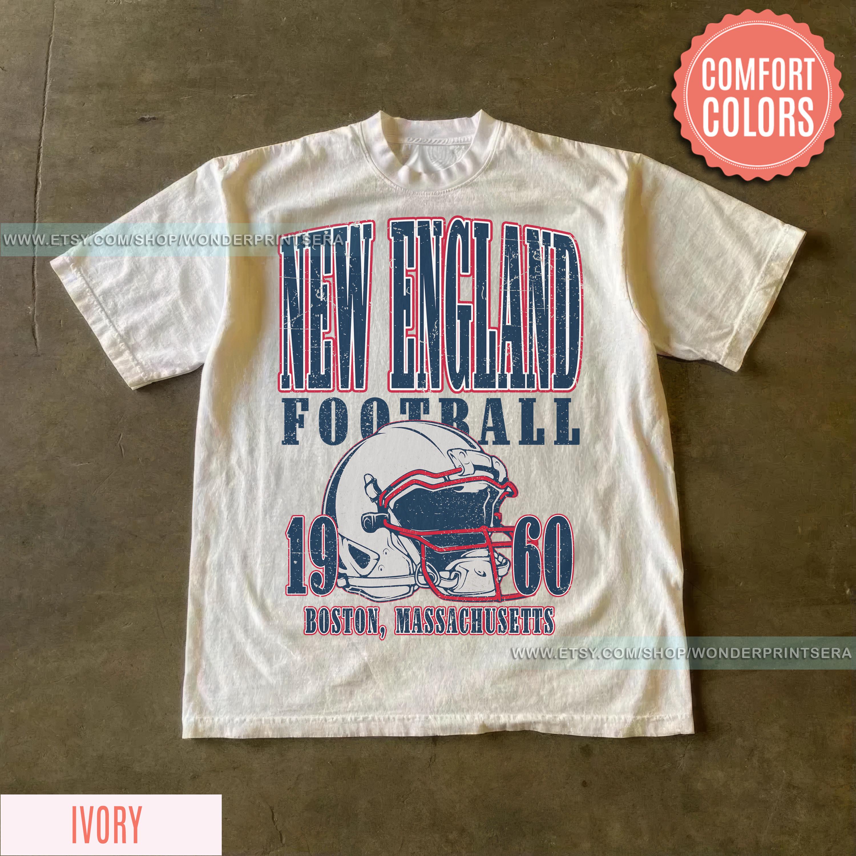 New England Football Vintage Style Comfort Colors T-shirt,the Pats T ...