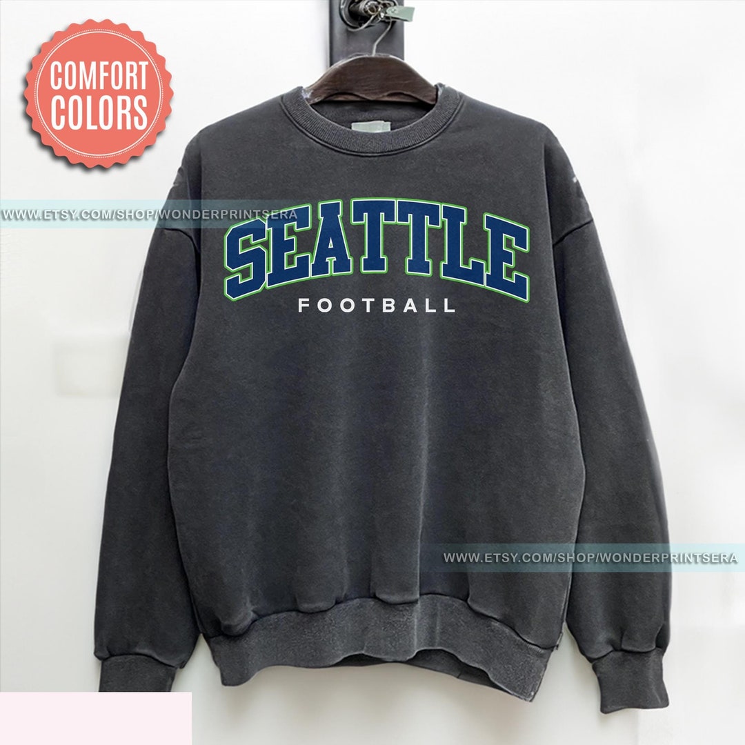 Seattle Football Vintage Style Comfort Colors Sweatshirt,seattle ...