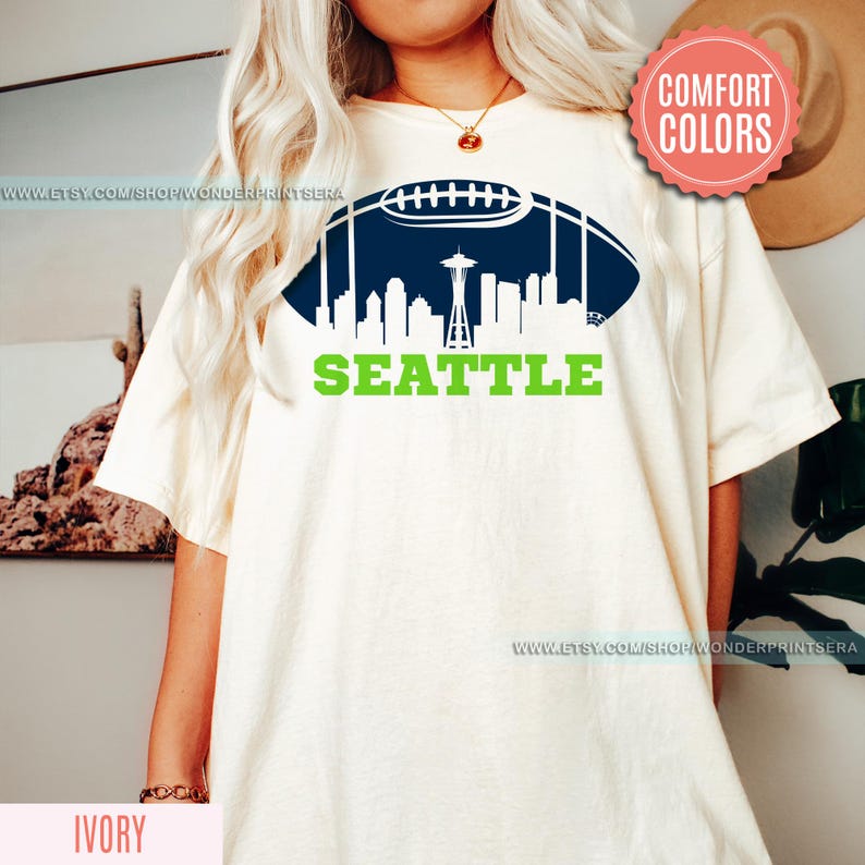 Seattle Football Vintage Style Comfort Colors Sweatshirt,seattle ...