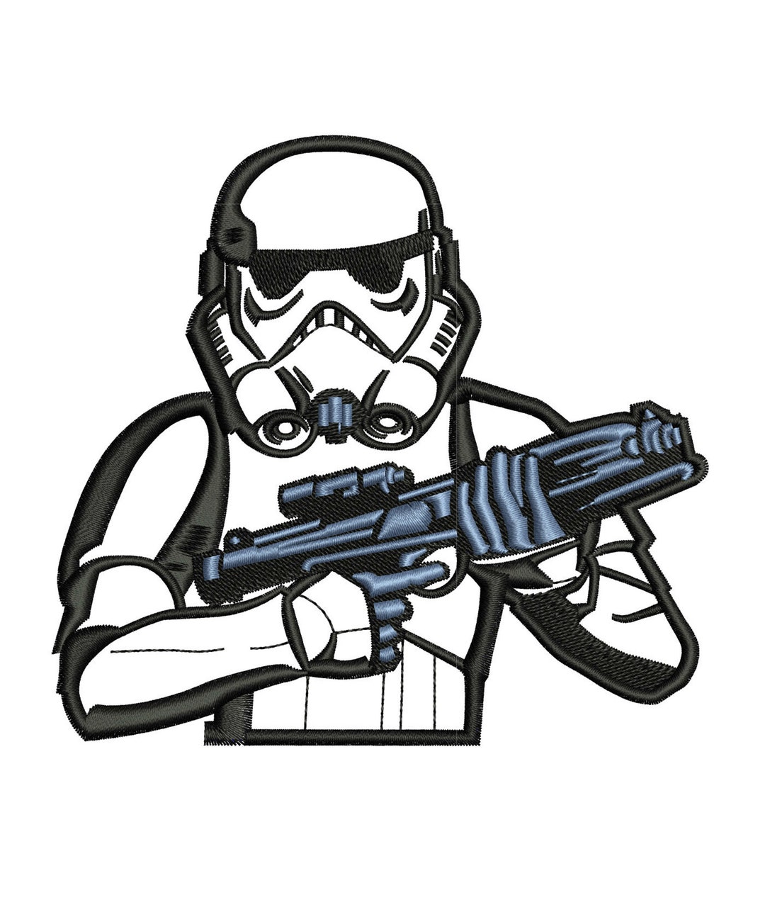 Star Wars Stormtrooper With Gun-applique Machine Embroidery Designs ...