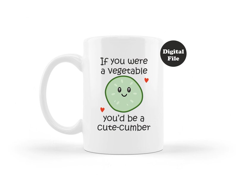 Cute-cumber Artwork File. PNG DXF SVG Jpg. for Crafting , T-shirt ...