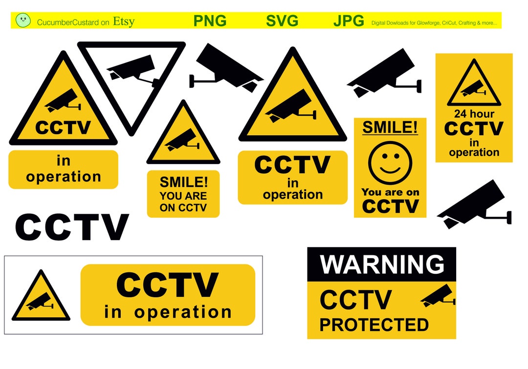 CCTV / Surveillance / Cameras Downloads. Fully Scalable. Crafts, Cricut ...