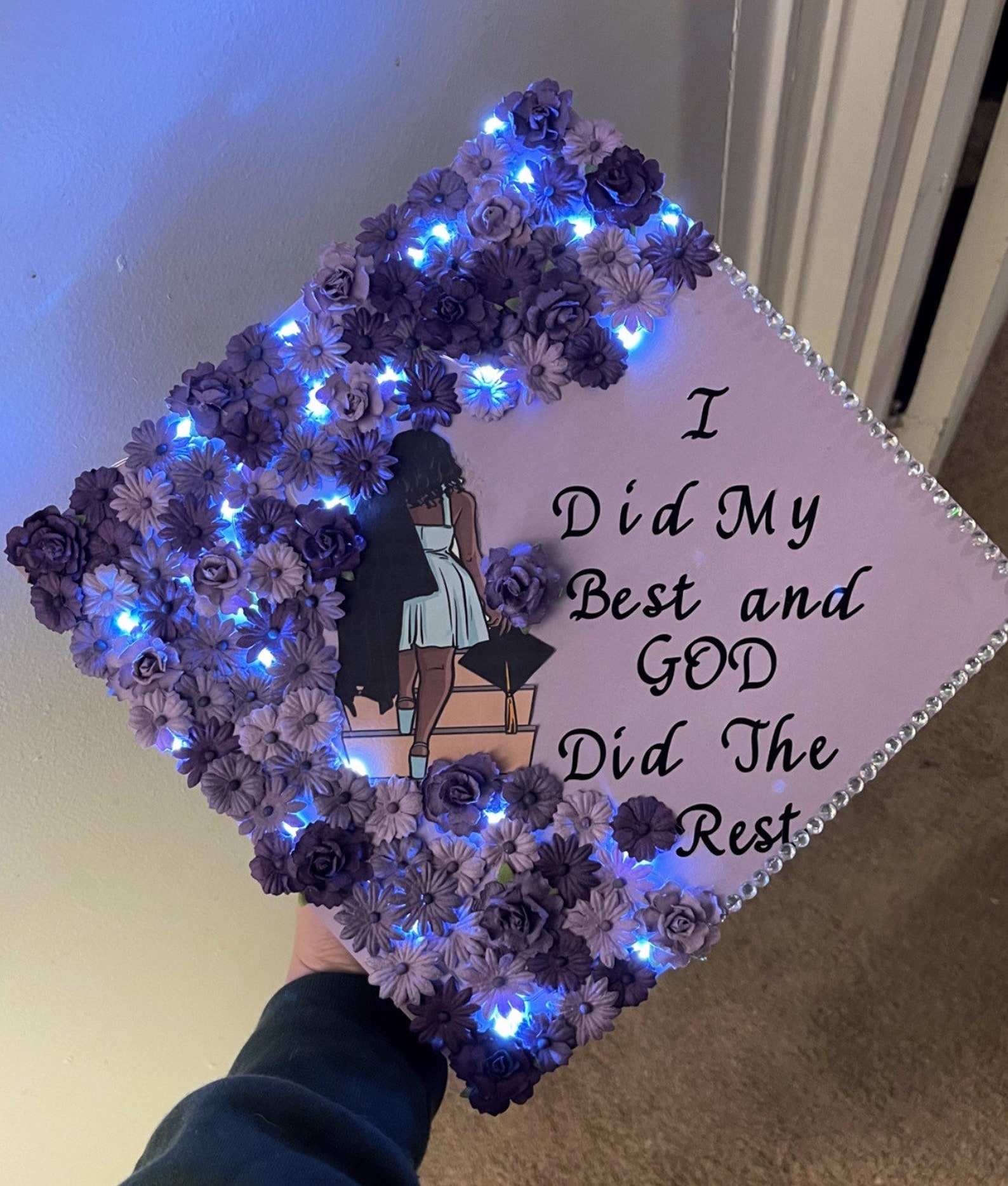 Graduation Caps With Lights Etsy
