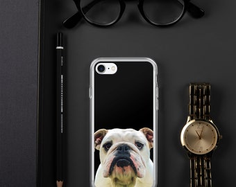 White and Fawn English Bulldog iPhone Case, Gift for Bulldog Lovers ...