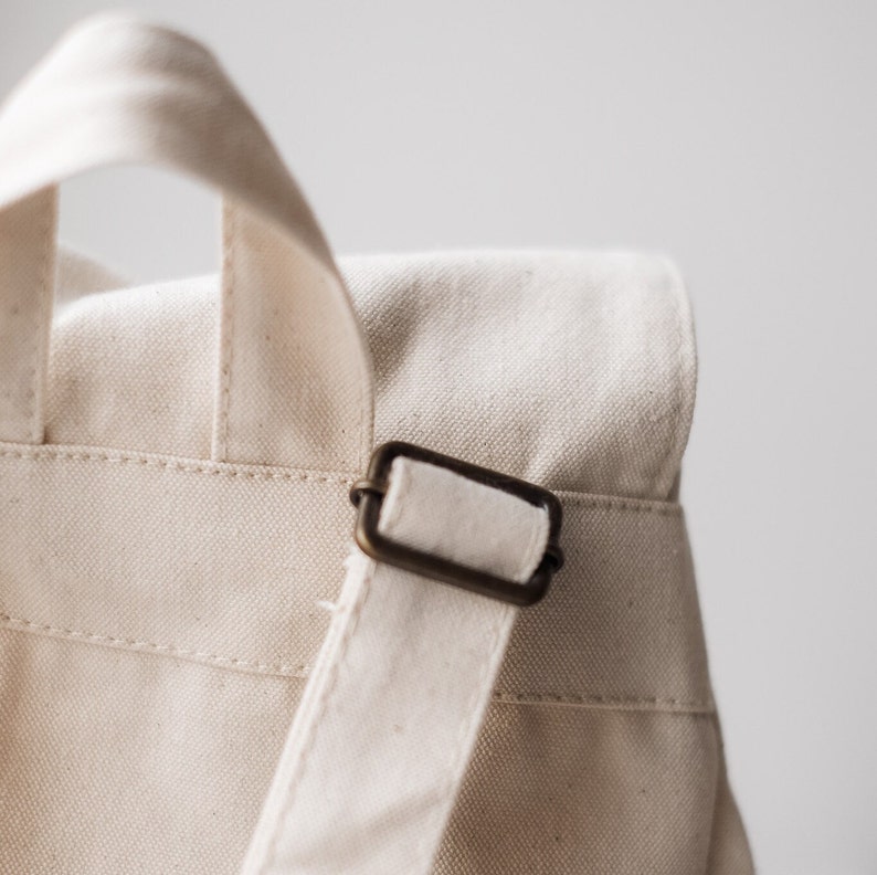 Organic Cotton Kids Backpack: Small Shoulder Bag, White Bag - Etsy