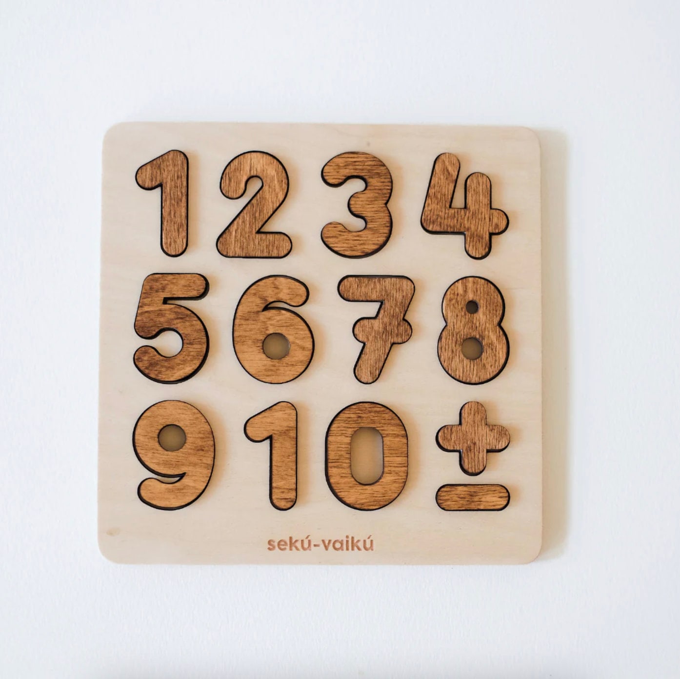 Wooden Numbers Puzzle | Montessori Tracing | Learning to Count ...