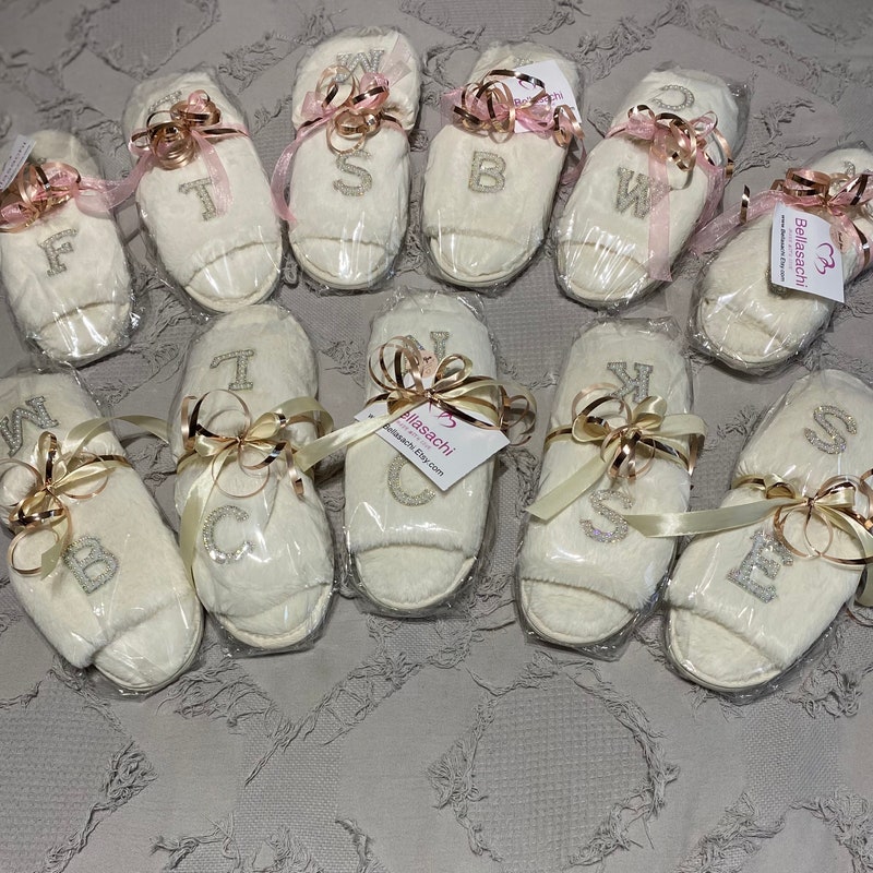 Slippers With Letters - Etsy