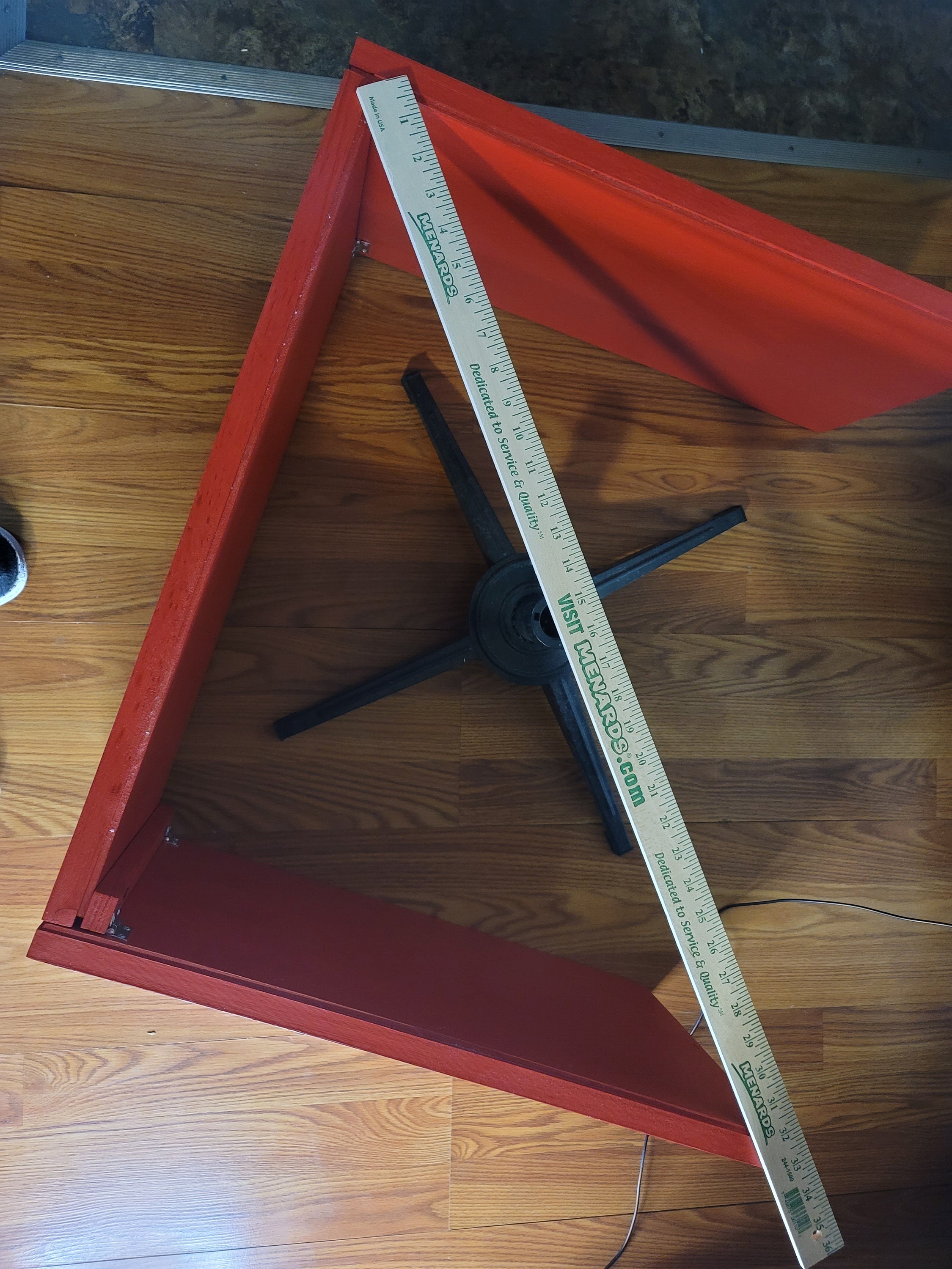 Christmas Tree Wood Skirt Box, Collapsible, Farmhouse Tree Skirt ...