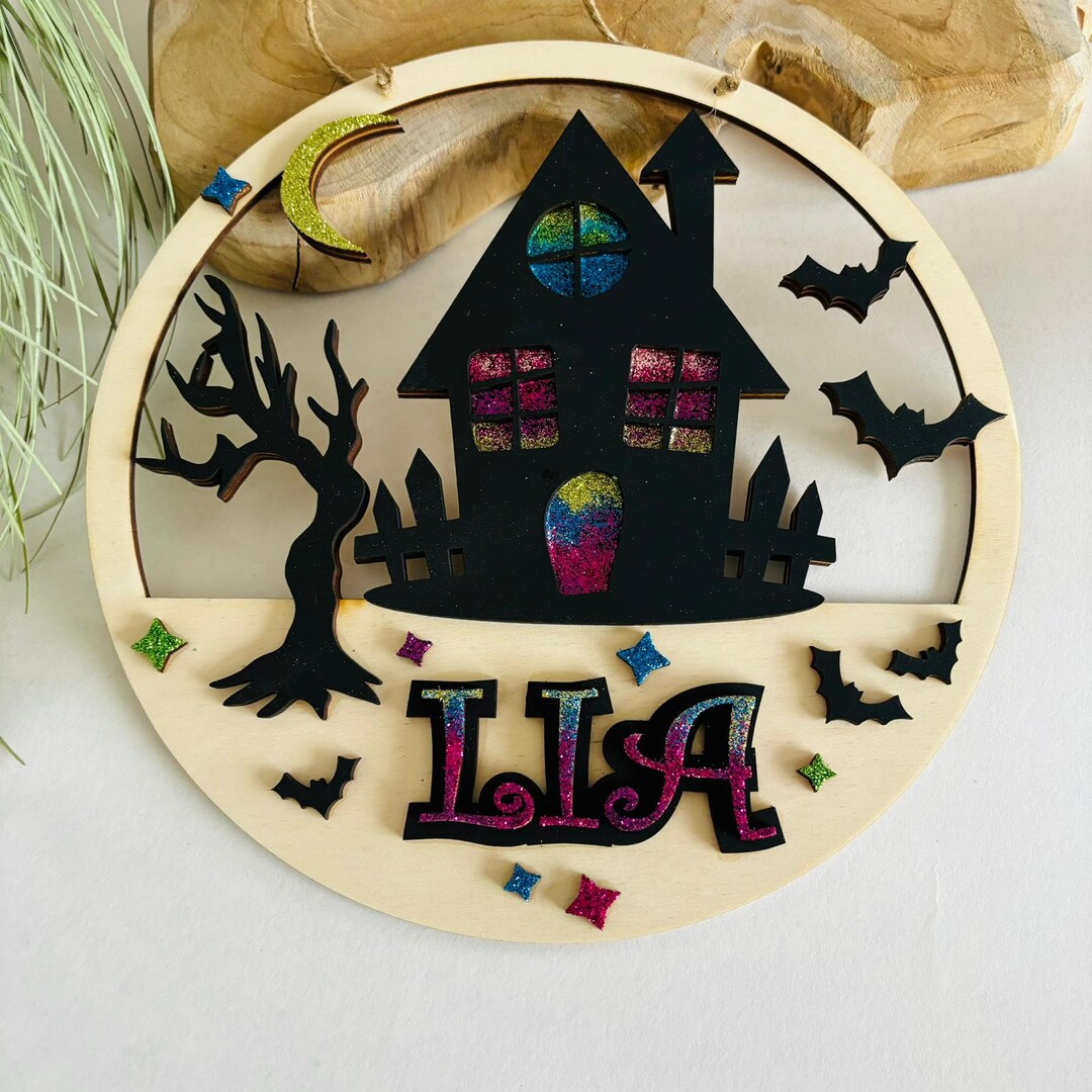 Personalized Name Plate / Door Sign in Addams Family Style / Wednesday ...