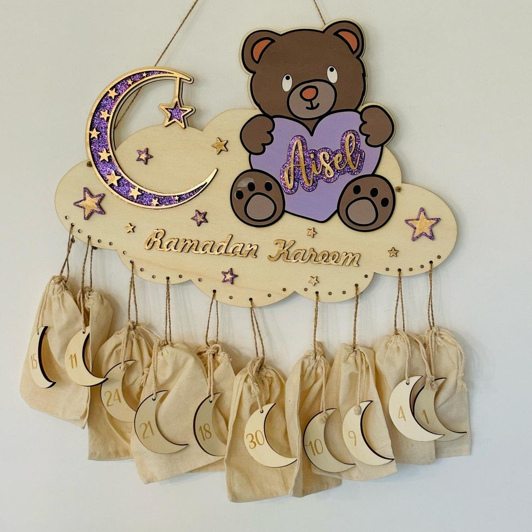 Ramadan Calendar XXL 3D Personalized With Your Desired Text and Colors ...