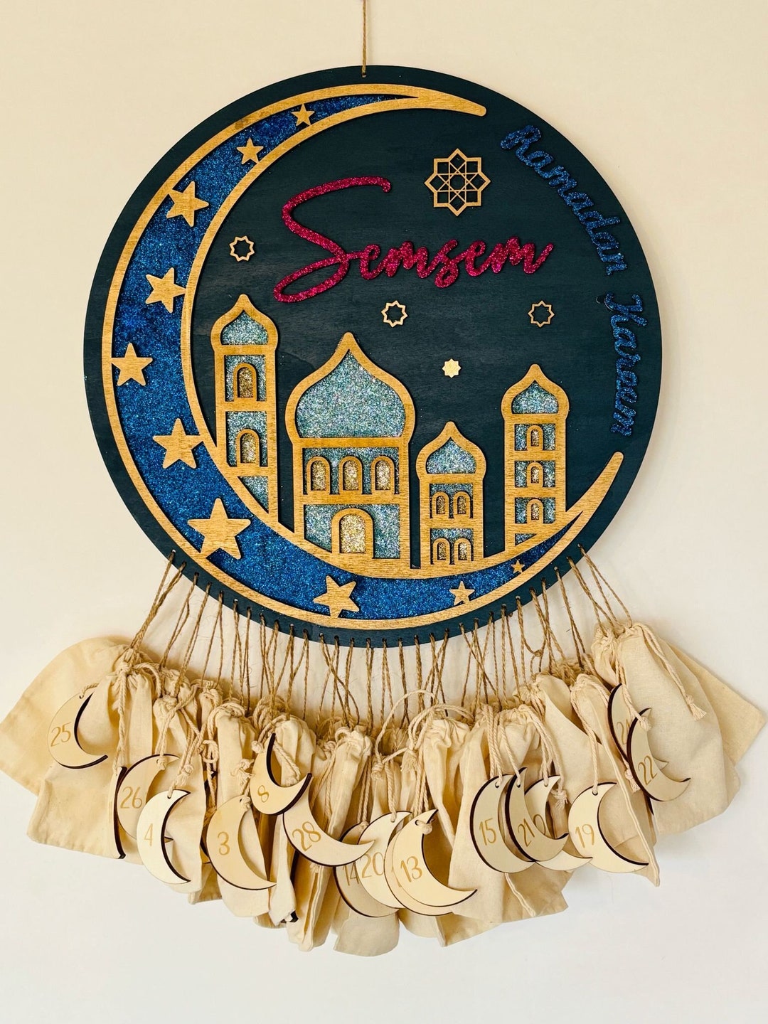 Ramadan Calendar XXL 3D Personalized With Your Desired Text and Colors ...