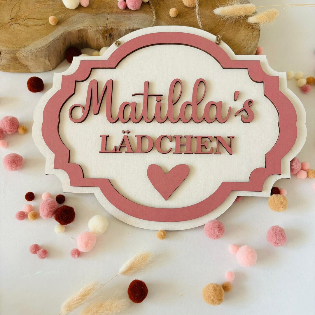 Sweet Name Plate for the Store, Personalized With Desired Text and in ...