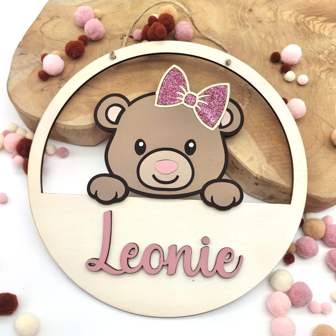 Personalized Name Plate, Door Sign, Wooden Sign Children Baby, Gift ...