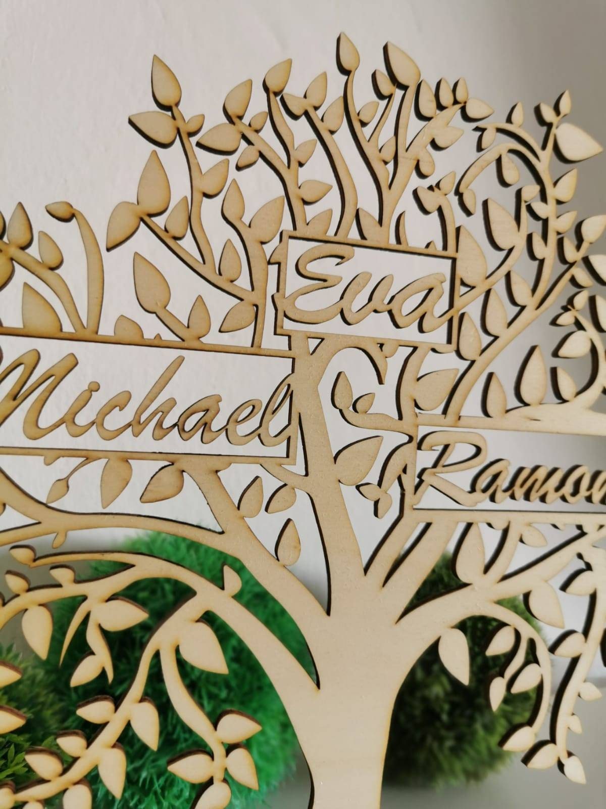 Family Tree, Family Tree Tree of Life, Made of Wood, Customizable With ...