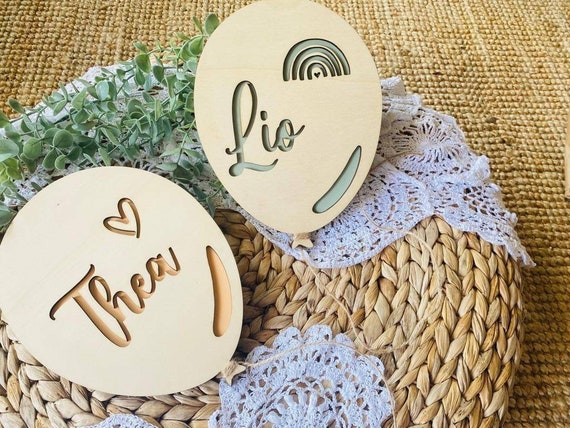 Personalized Name Tag Door Sign Wooden Sign Kids Baby Gift - Etsy