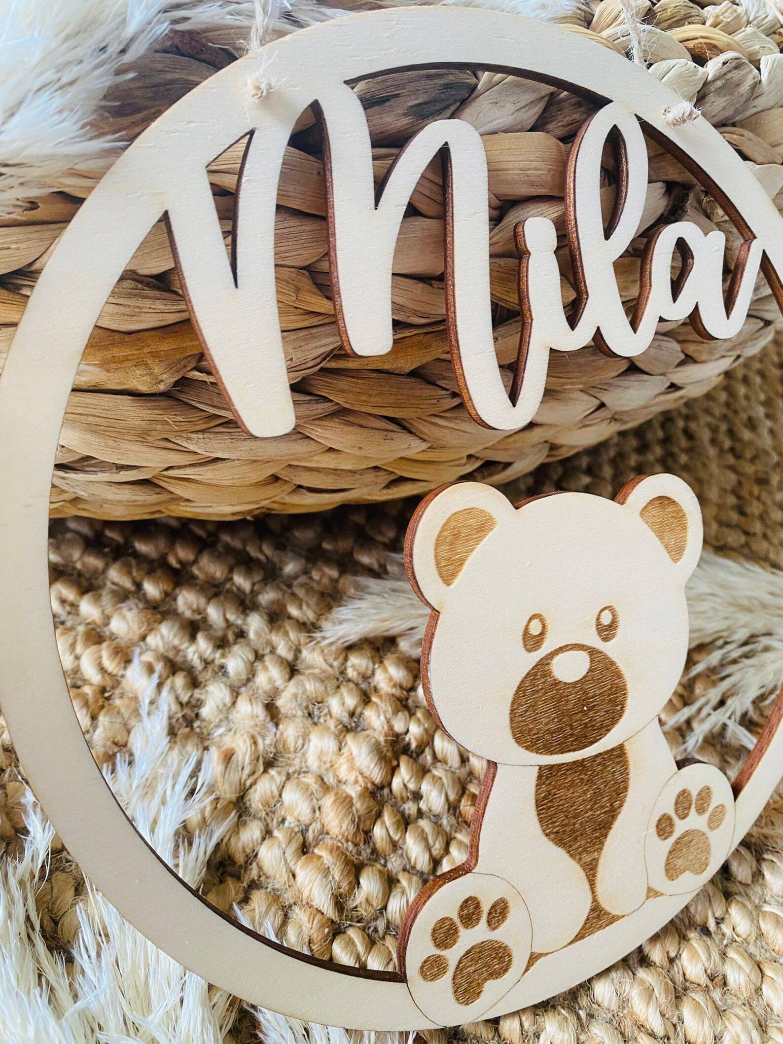 Personalized Name Plate, Door Sign, Wooden Sign Children Baby, Gift ...