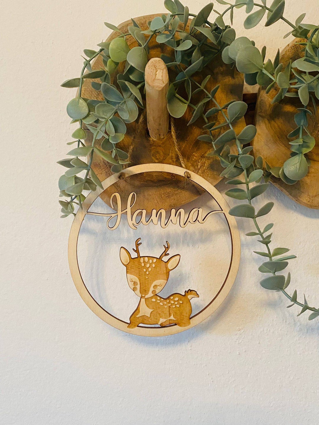 Personalized Name Tag, Door Sign, Wooden Sign Children Baby, Gift Birth ...