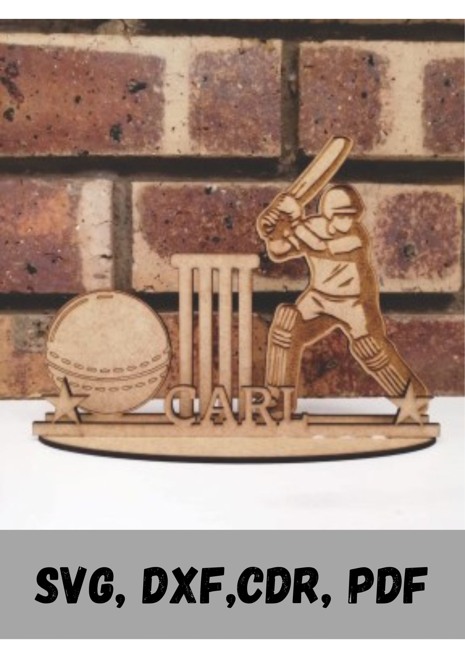 Cricket Trophy Design - Etsy