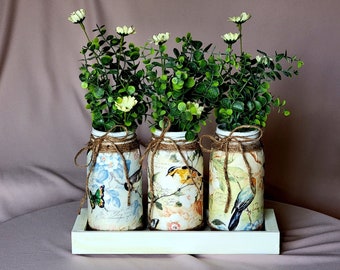 Spring Mason Jars - Etsy
