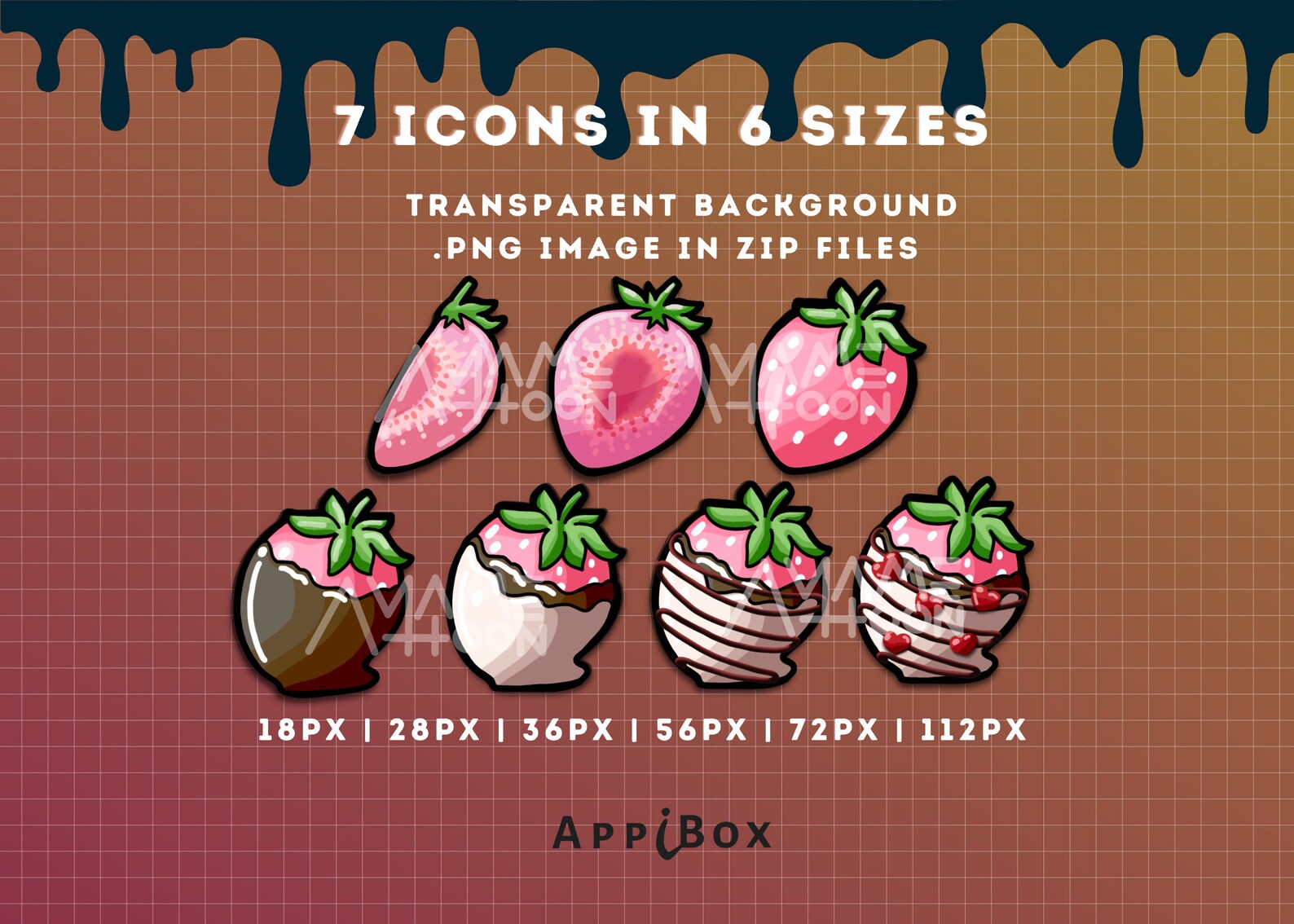 Strawberry Twitch Sub Badges Twitch Badges Strawberry Twitch Icons ...