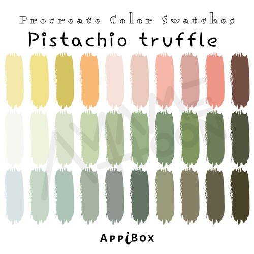 Procreate Color Swatches Peach Color Palette Design And Etsy