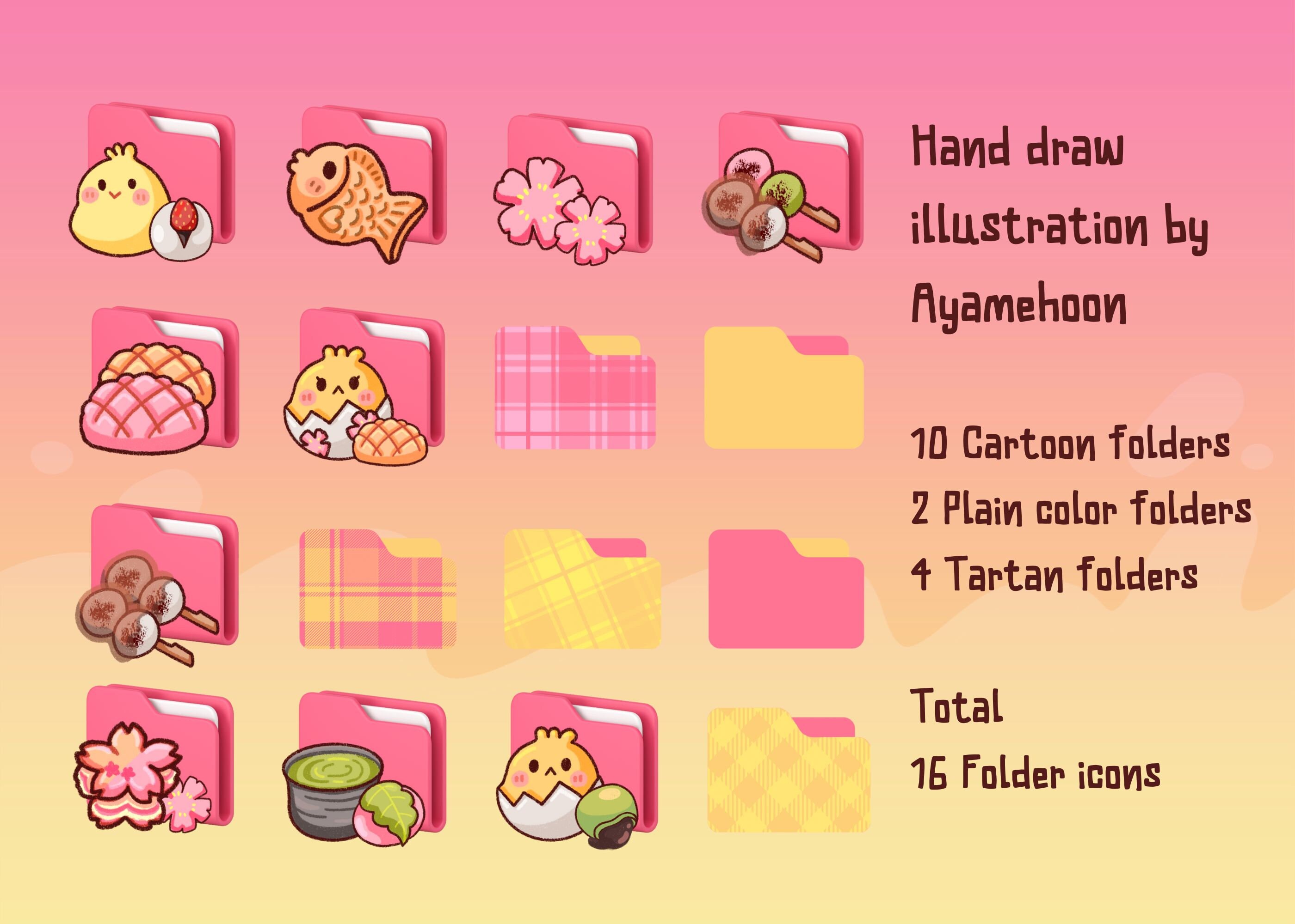 Sakura Theme Desktop Wallpaper Desktop Organizer With Matching Folders ...