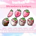 Strawberry Twitch Sub Badges | Strawberry Twitch Badges | Strawberry ...