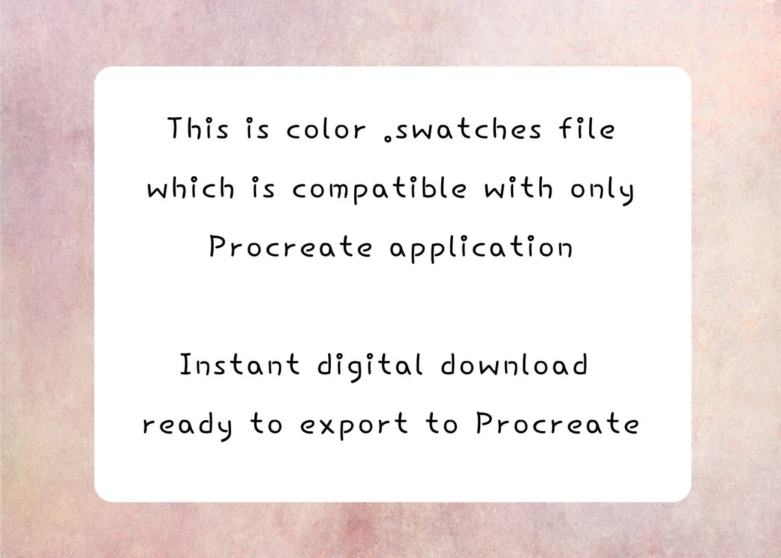 Procreate Color Swatches Peach Color Palette Design And Etsy