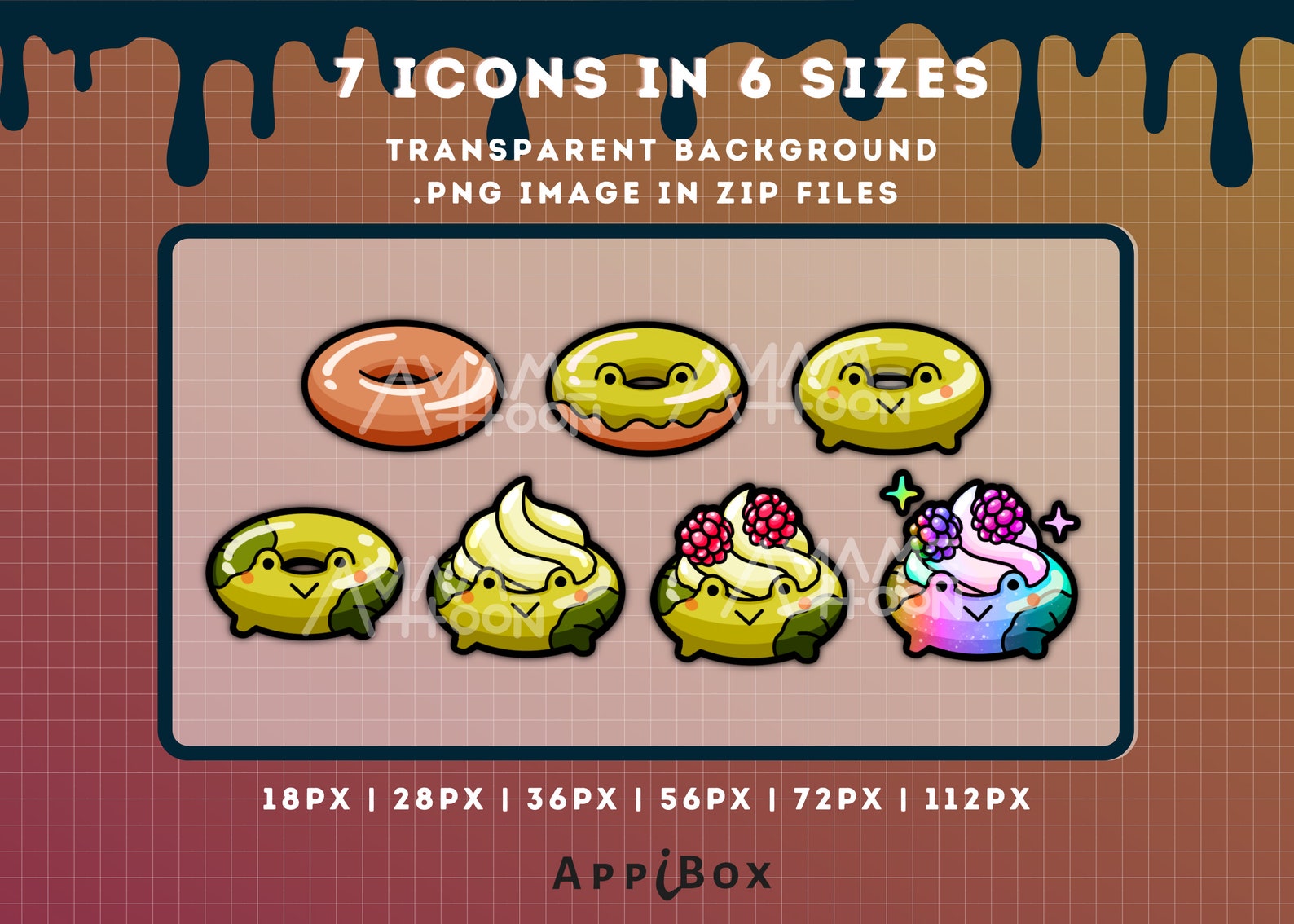 Twitch Sub Badges | Cute Badges and Twitch Emotes | Donut Twitch Bit ...