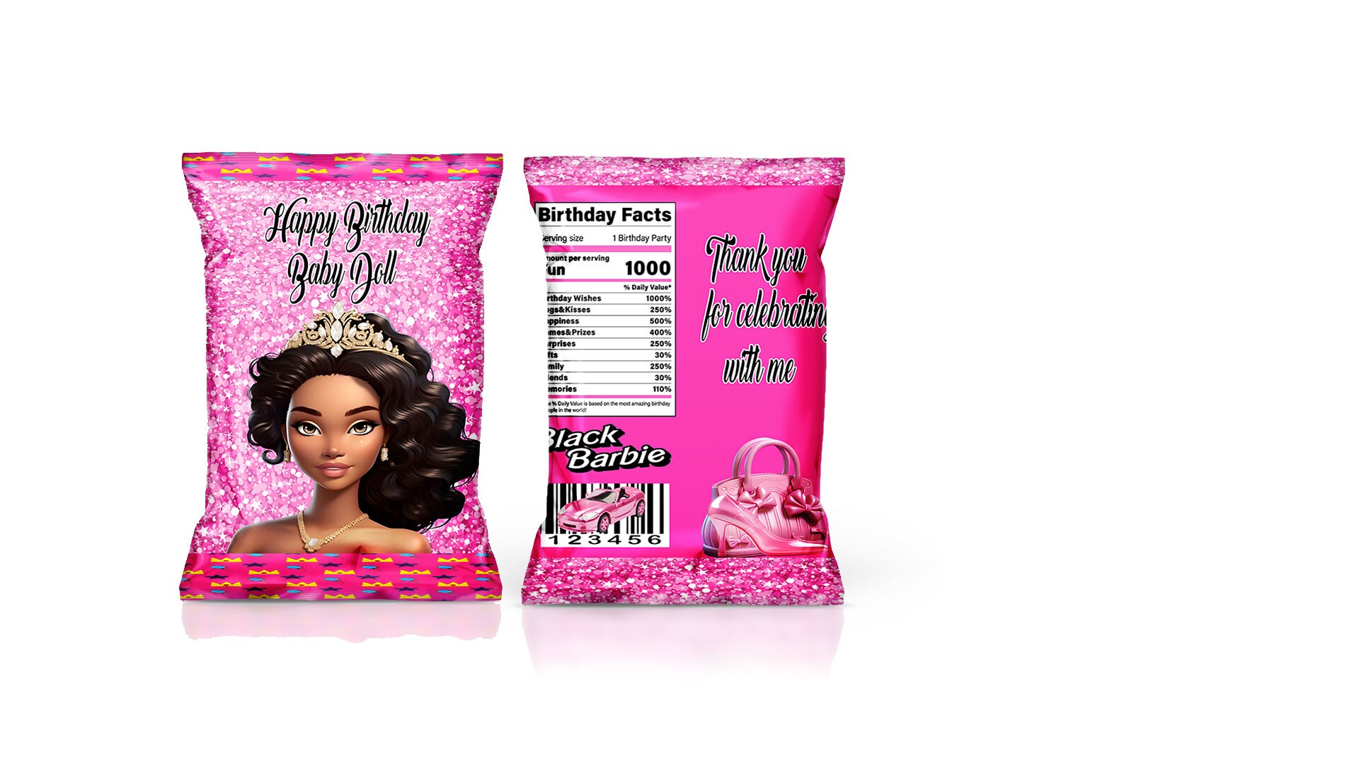 Inspired Afro American Barbie Party Wrappers - Etsy