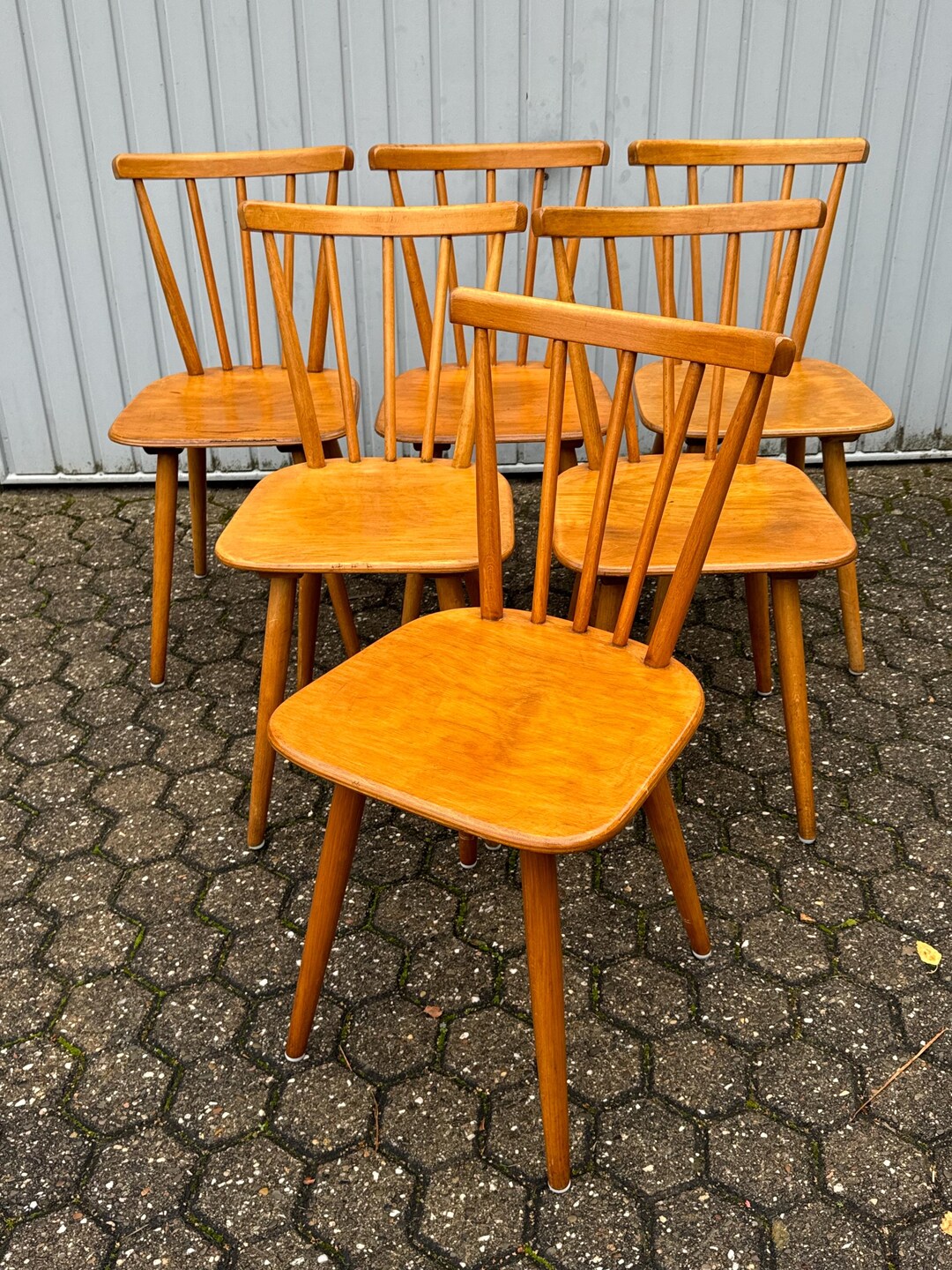 Original Rung Chairs From the 1950s – Vintage Wooden Chair in Country ...