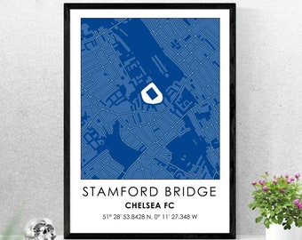 Chelsea Stadium Map - Etsy