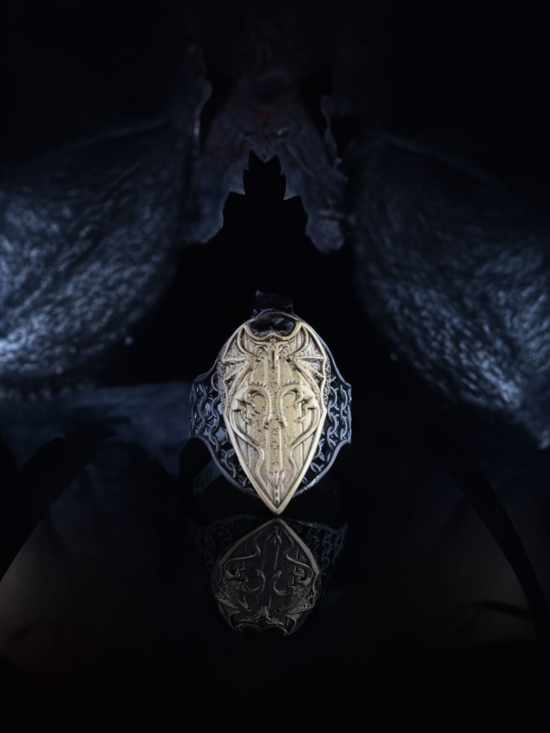 Luxury Silver Dragon Signet Ring, the Perfect Gothic Mens Ring for ...