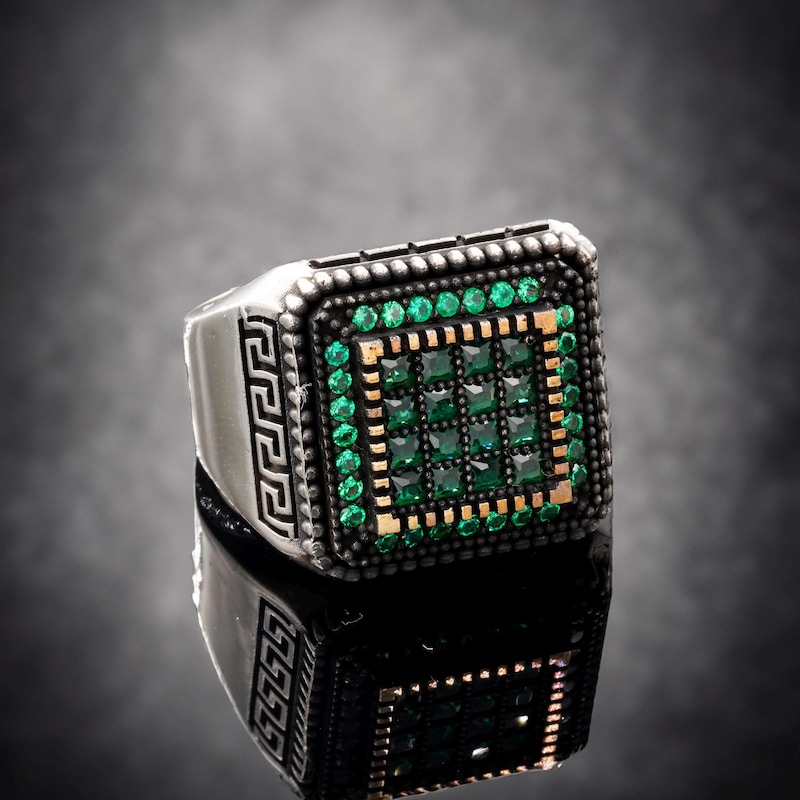 Mens Gemstone Rings - Etsy