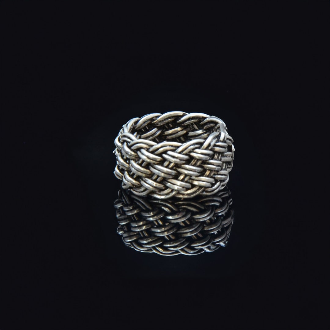 Luxury Sterling Silver Unisex Ring, Handmade Unique Jewelry, Gift for ...