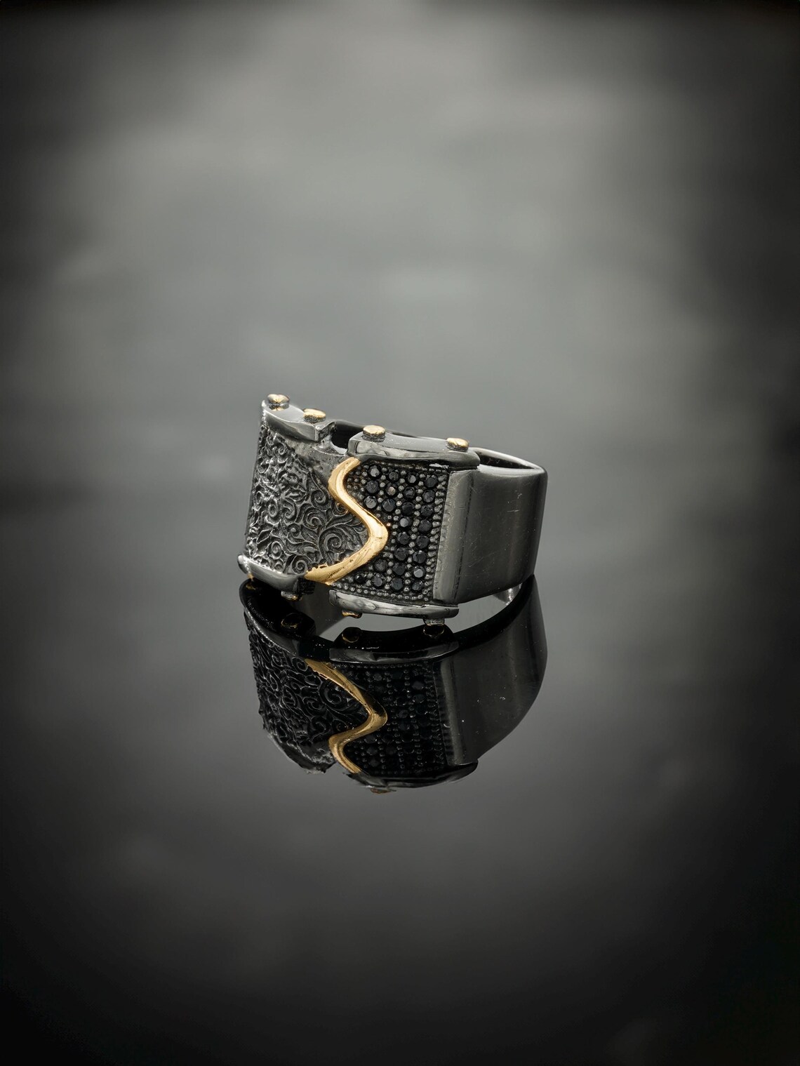 Handmade Sterling Silver Initial Ring: Personalized Letter S Jewelry - Etsy