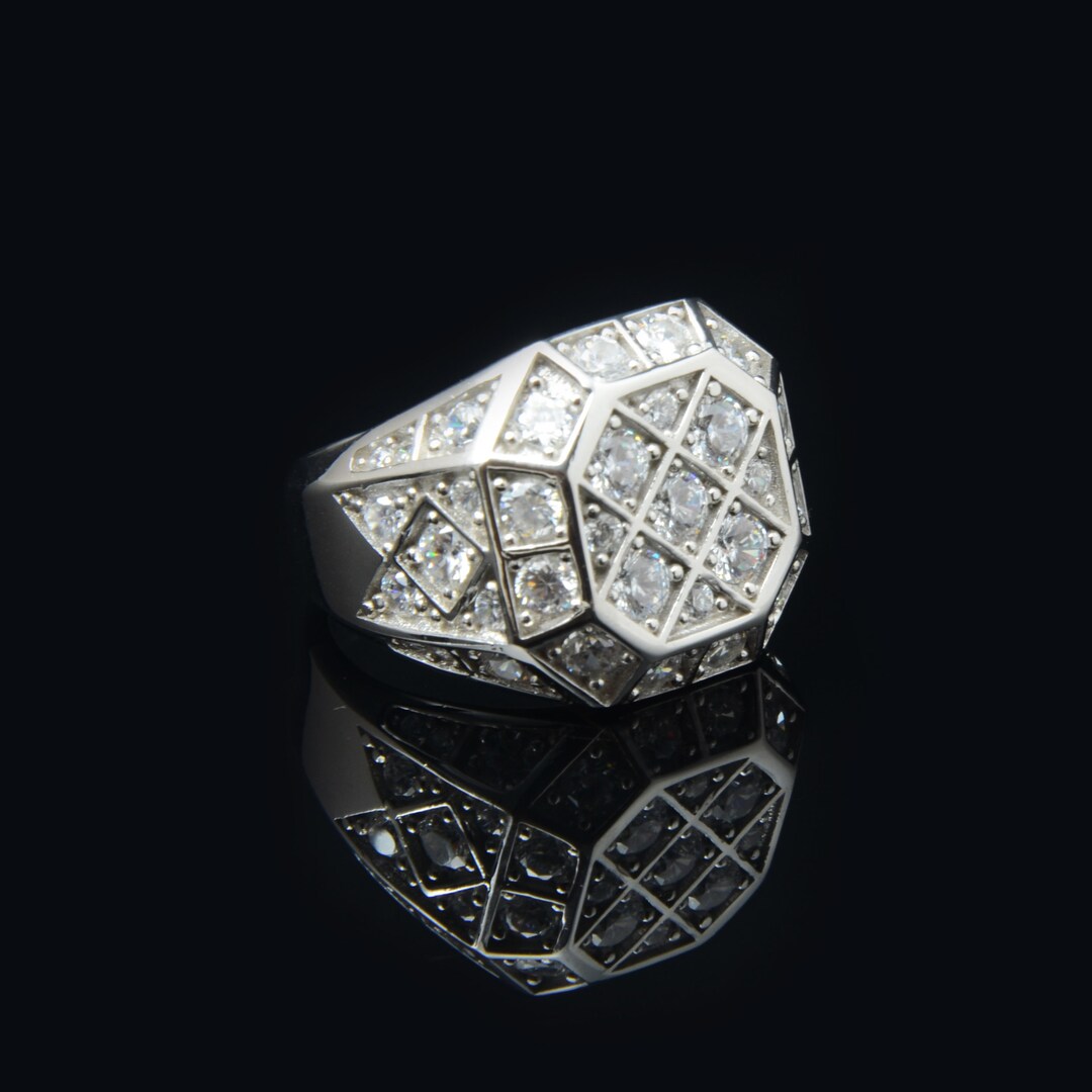 Luxury Whites Stones Minimalist Ring, Luxury Ring for Mens, Gift for ...
