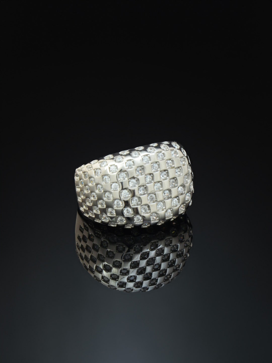 White Stone Premium Ring, Handmade Luxury Silver Ring, White Zircon ...
