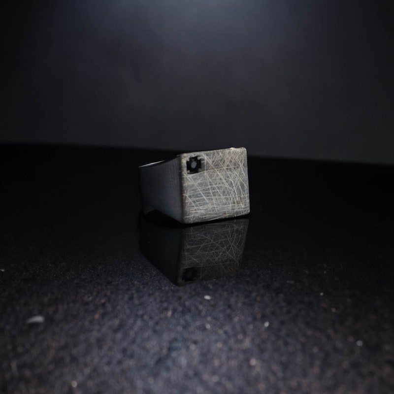 Oxidized Silver Ring - Etsy