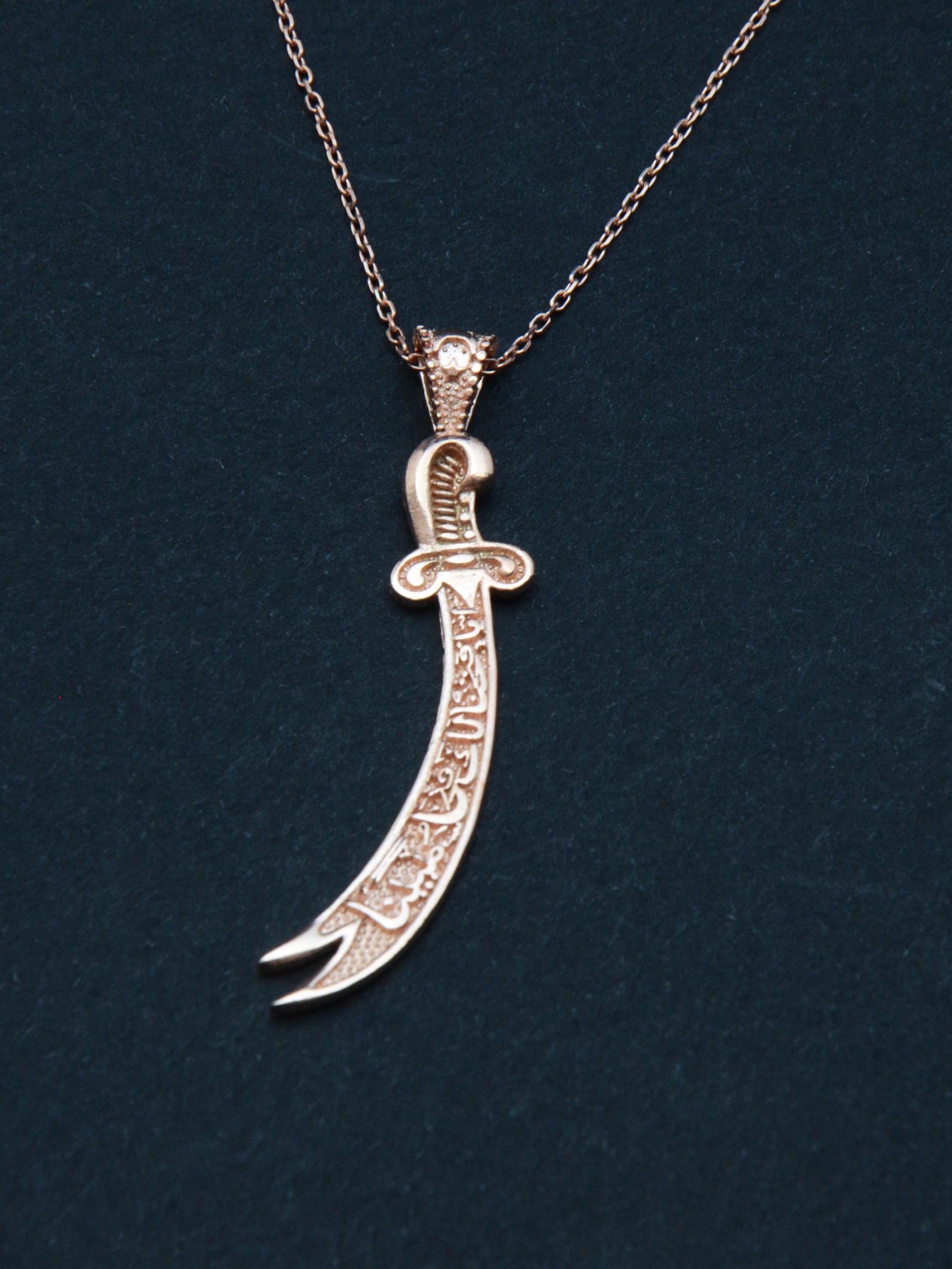 Handcrafted Zulfiqar Sword Necklace, Perfect Islamic Gift, Unique ...