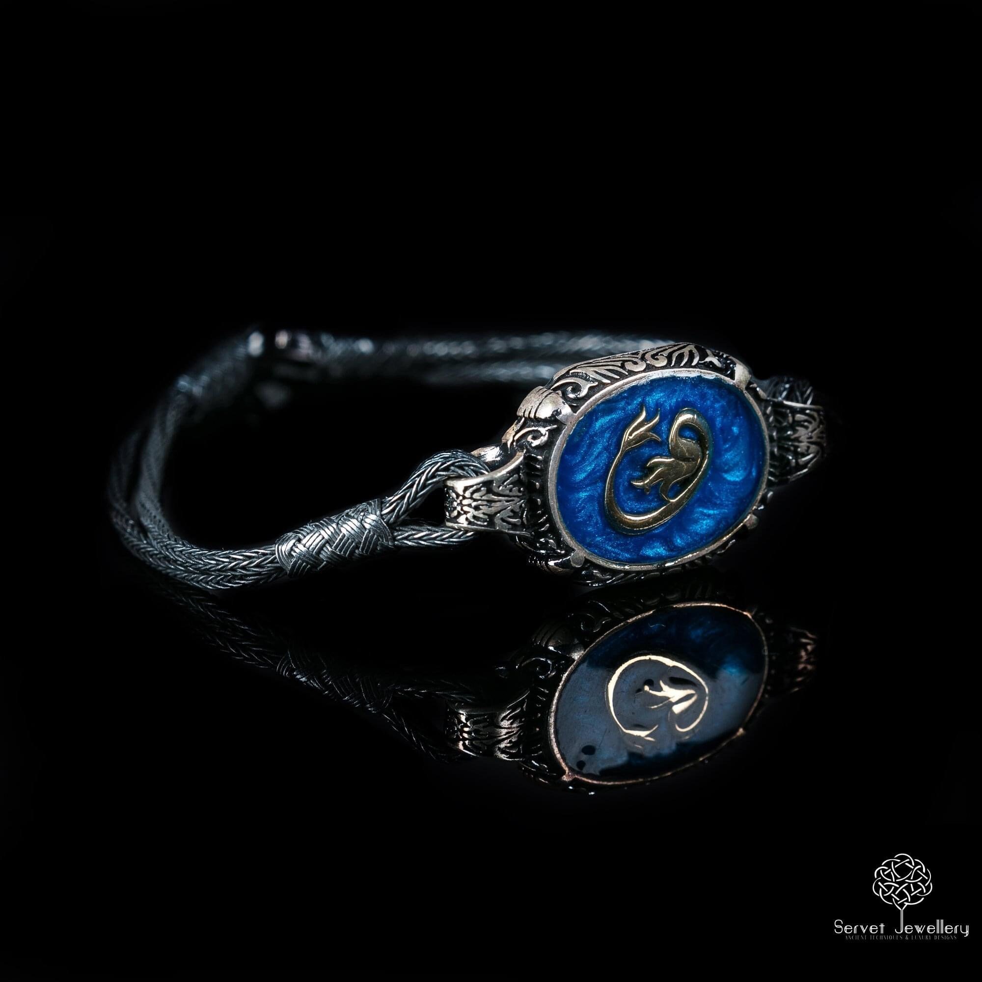 Traditional Luxury Arabic Vav Alphabet Oxidized Unisex - Etsy