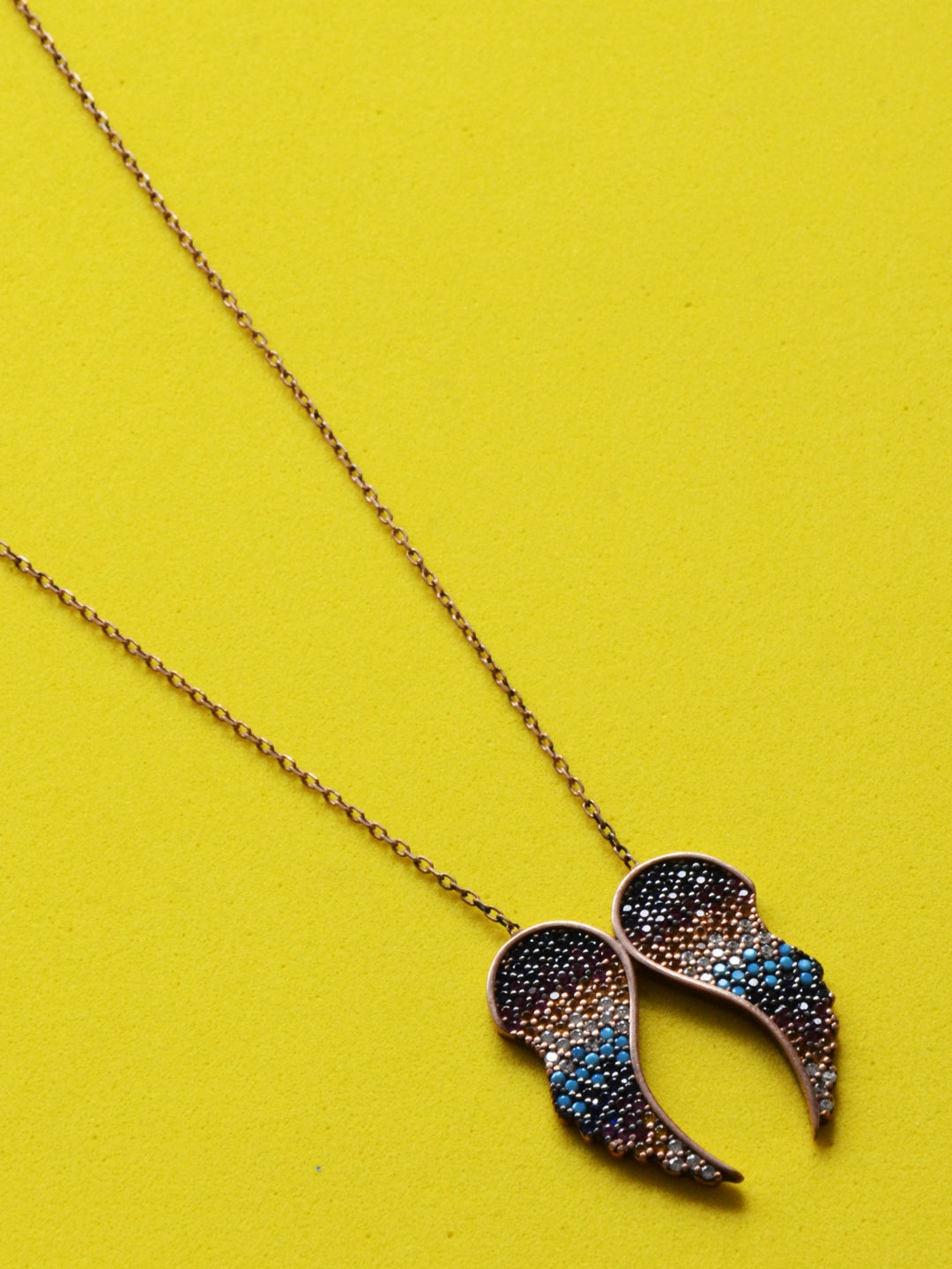 Angel Wings Necklace, Wings Necklace, Guardian Wings Angel Necklace ...