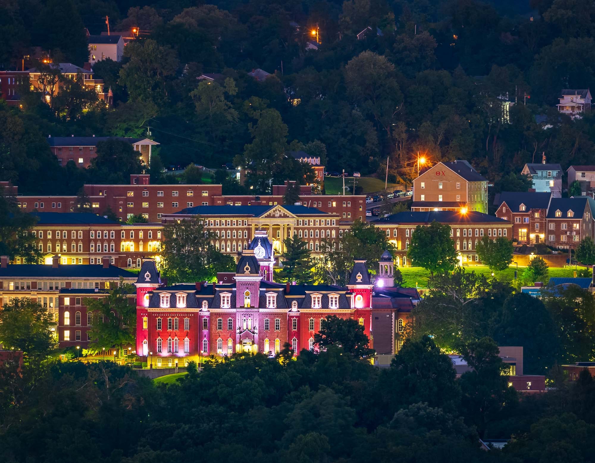 Woodburn Hall WVU Photo Print: Morgantown Campus Wall Art - Etsy
