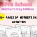 Preschool Mother's Day Activities Bundle Coloring Pages - Etsy