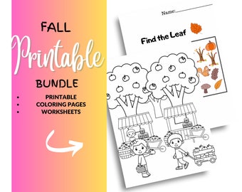 Tree Printable Autumn Activities for Kids Fall Printables - Etsy