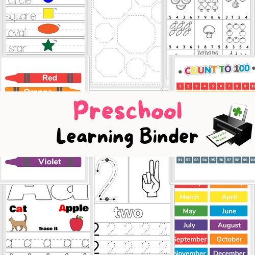 Toddler Busy Book Printable Preschool Learning Binder - Etsy